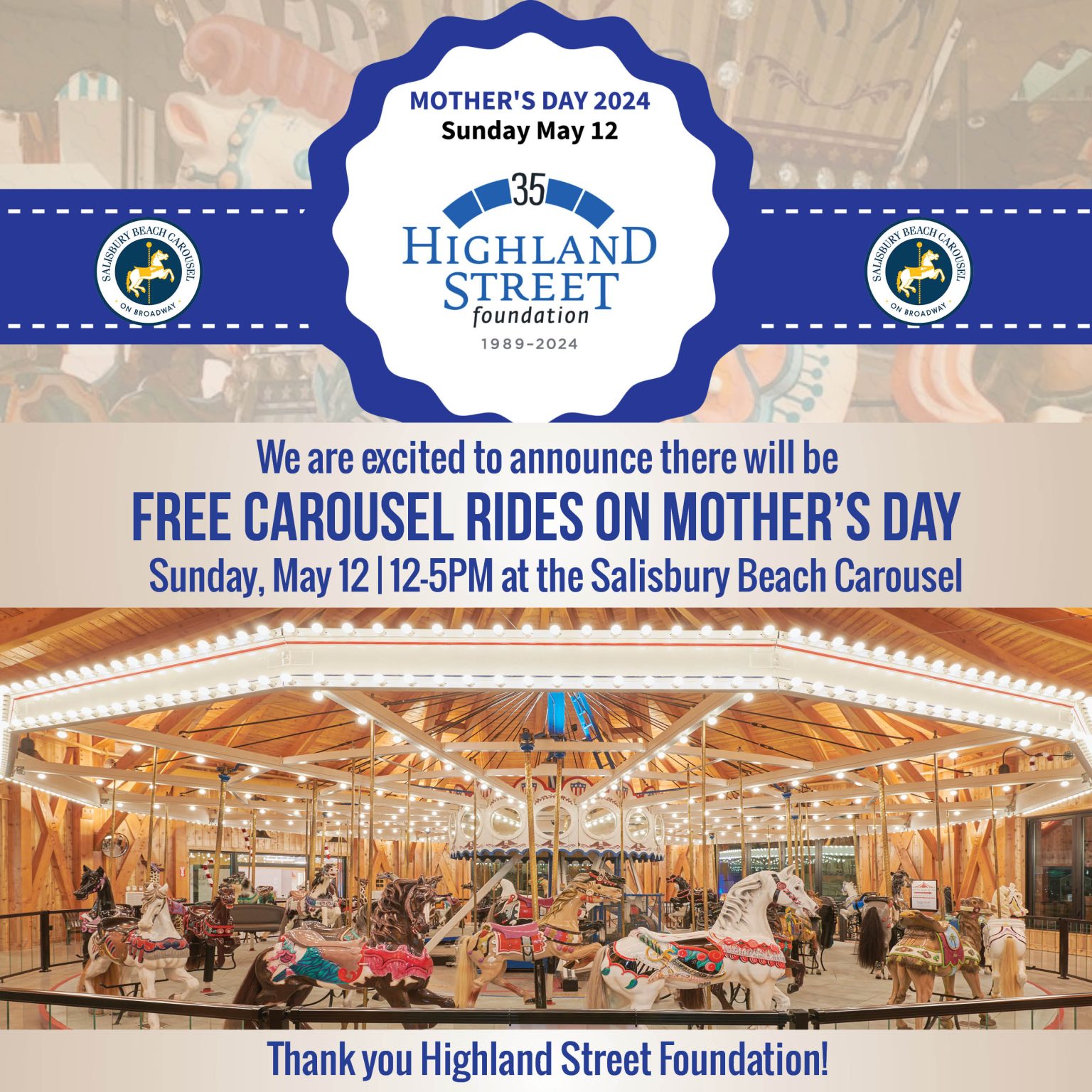 Events from May 12 – February 24 – Salisbury Beach Carousel